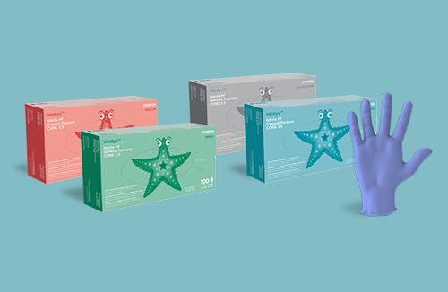 The Nitrile Powder-Free CORE 3.5 Glove is a Star The Nitrile Powder-Free CORE 3.5 Glove is a Star
